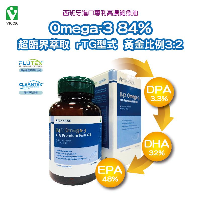維格 倍優頂級魚油 / 西班牙Solutex 85% Omega-3 rTG型魚油 / 120粒 育德保健藥局 | Yude Shop